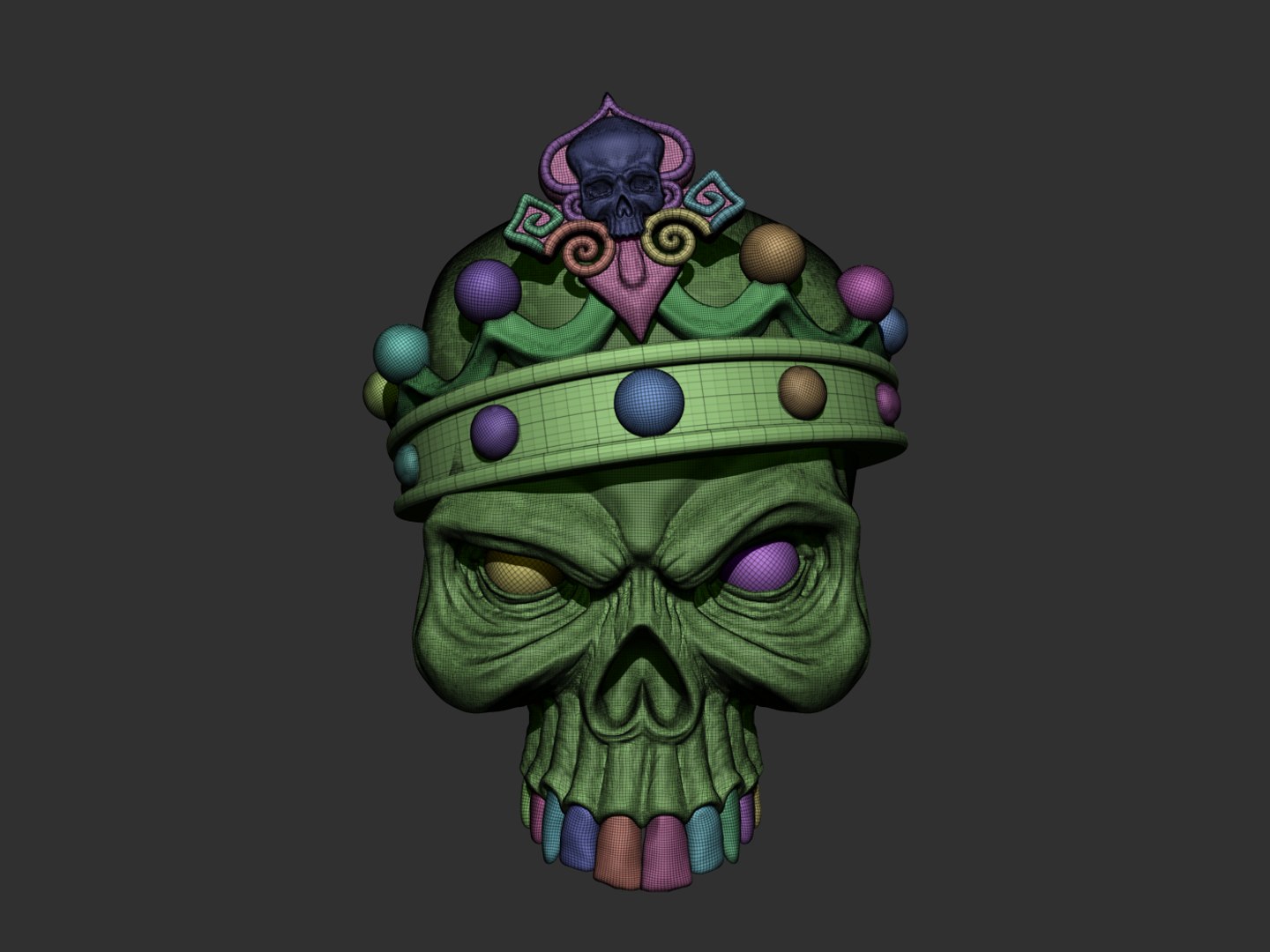 Skull King 3D - TurboSquid 1305672
