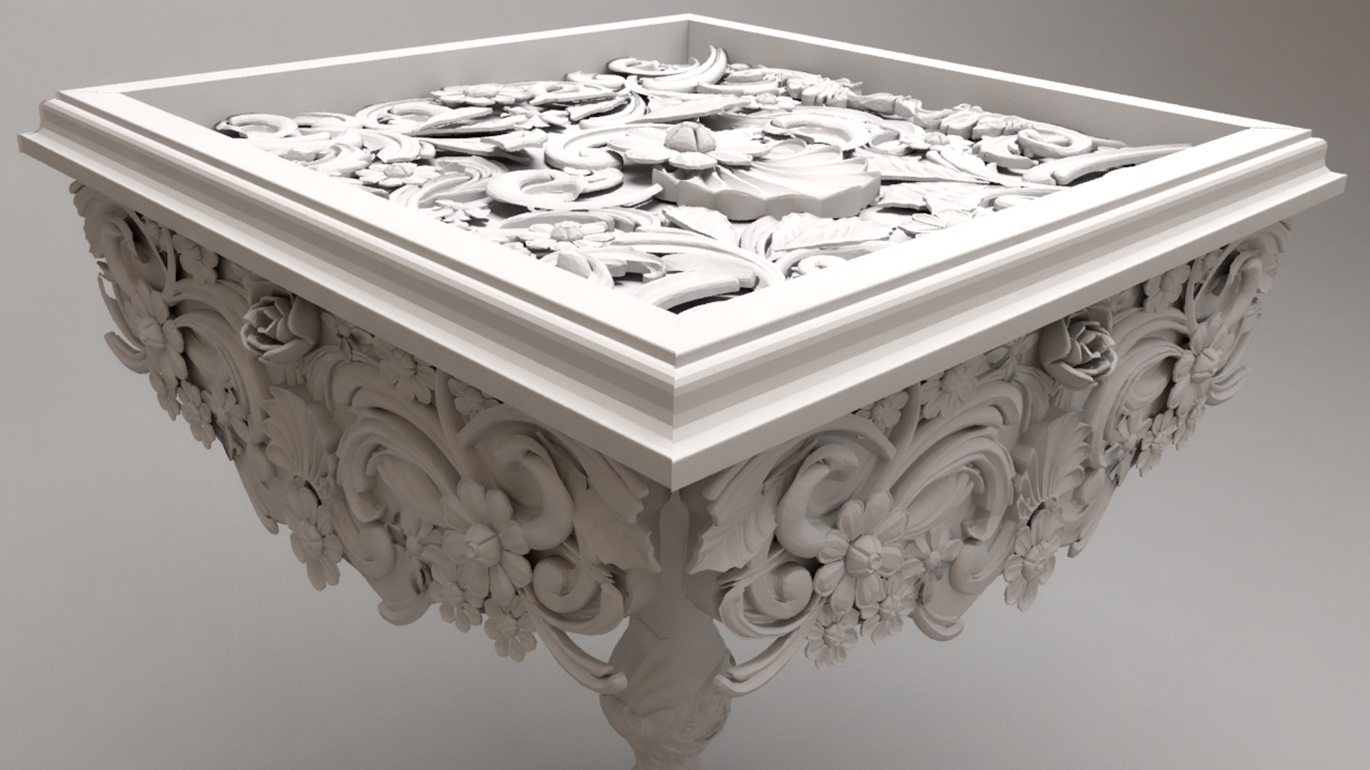 3d ornament table model
