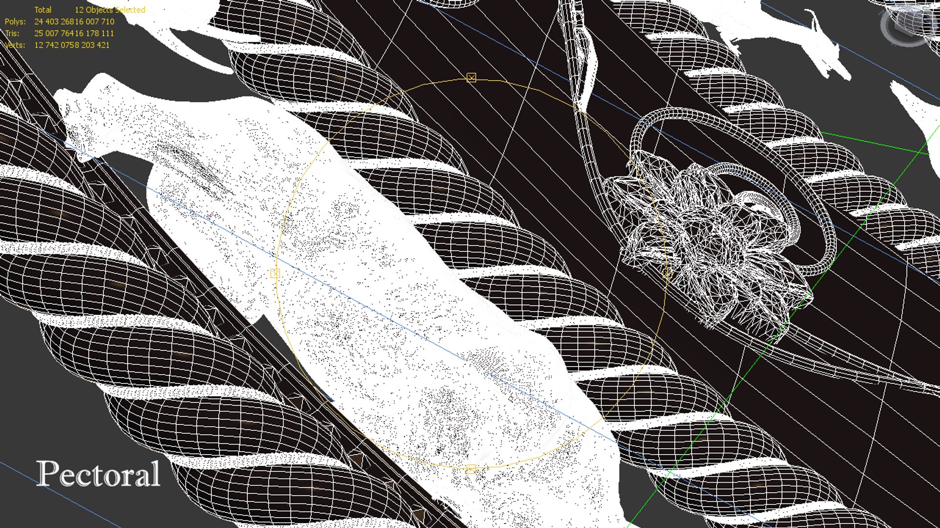 3d model scythian pectoral animation