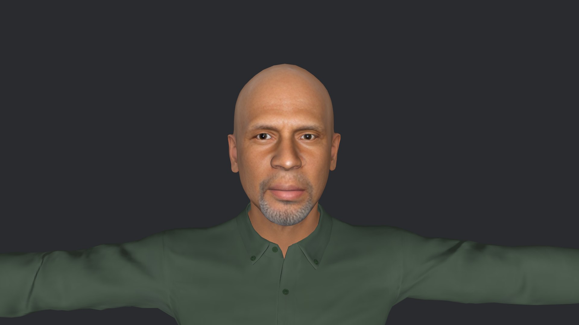 Kareem Abdul-Jabbar Hyper Realistic Full Body Fully Rigged Character ...