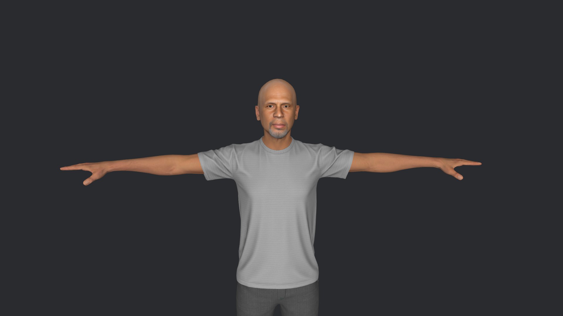 Kareem Abdul-Jabbar Hyper Realistic Full Body Fully Rigged Character ...