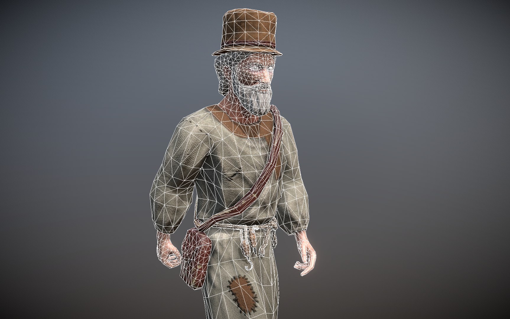 Peasant Villager Old Man 3D Model - TurboSquid 1367423
