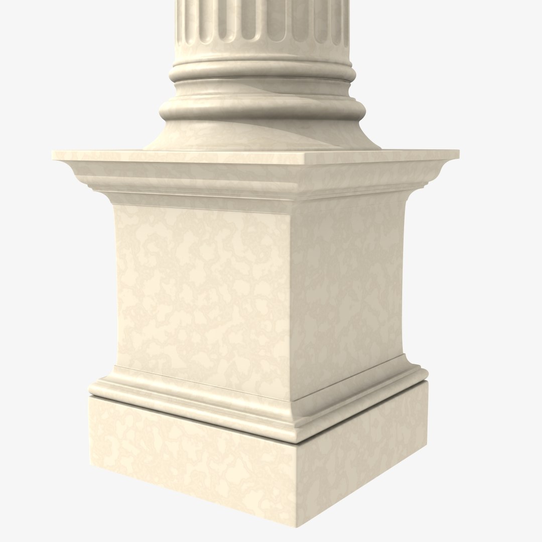 Antique Columns 3d Model