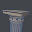 Antique Columns 3d Model
