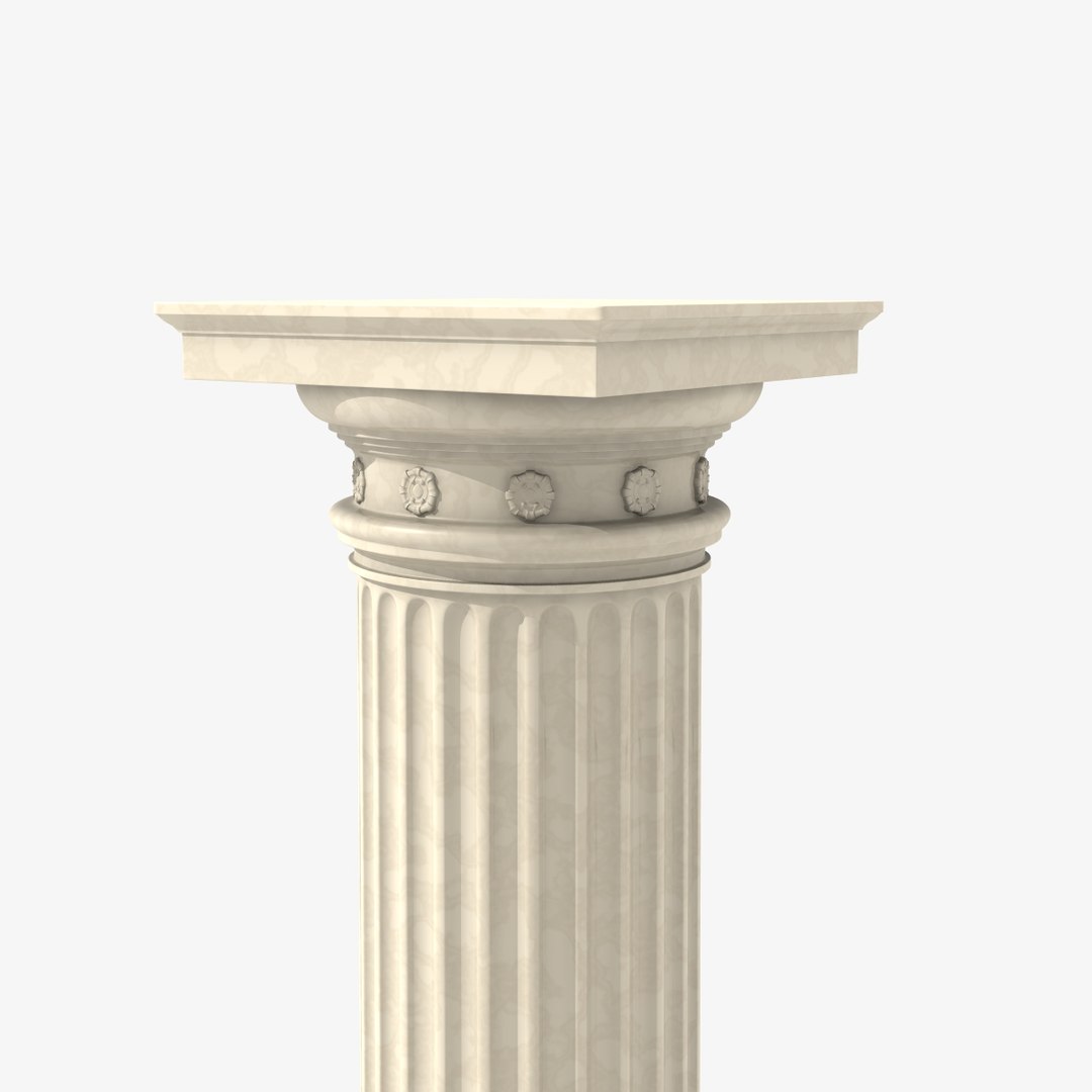Antique Columns 3d Model