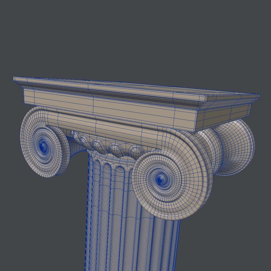 Antique Columns 3d Model