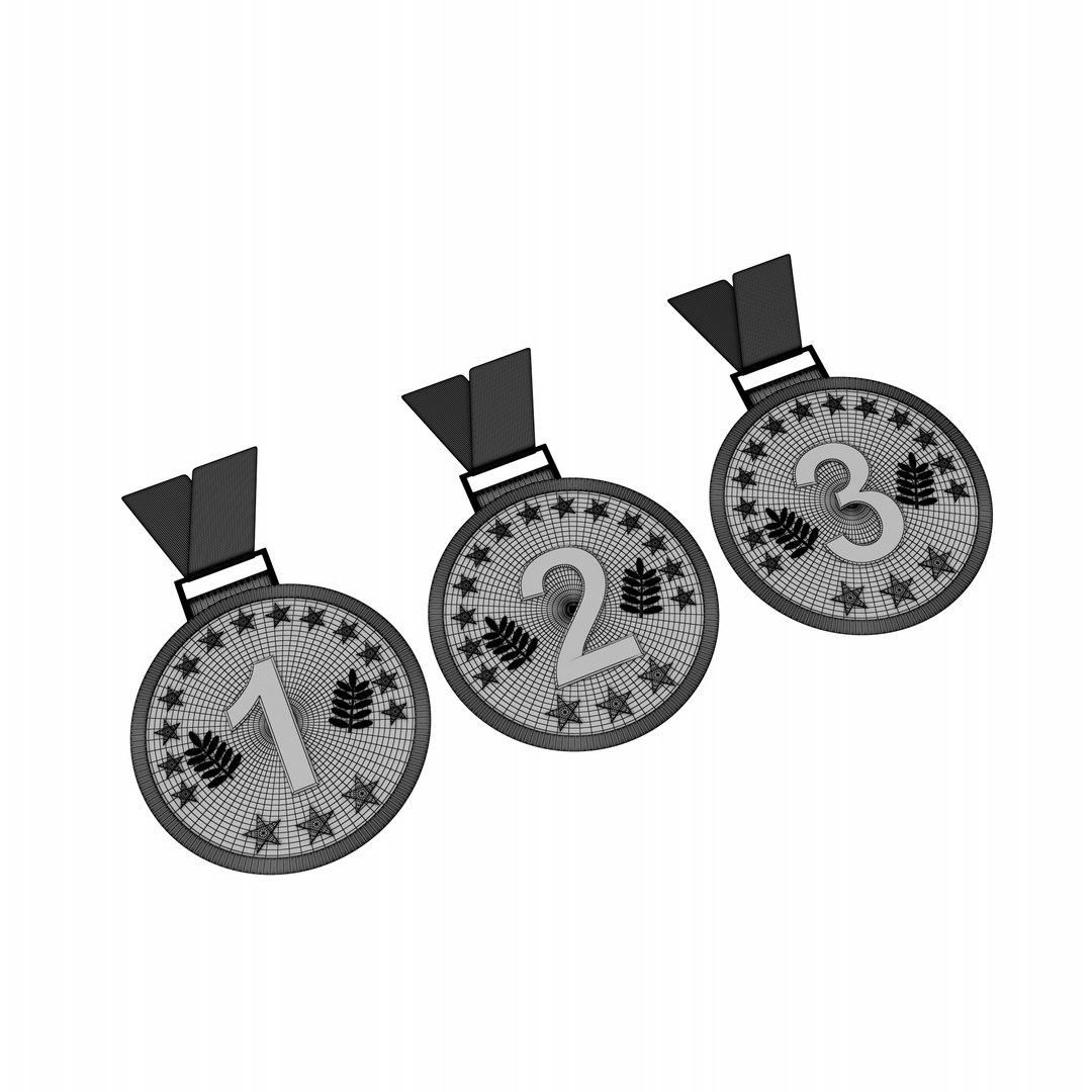 Medals Model - TurboSquid 2318603
