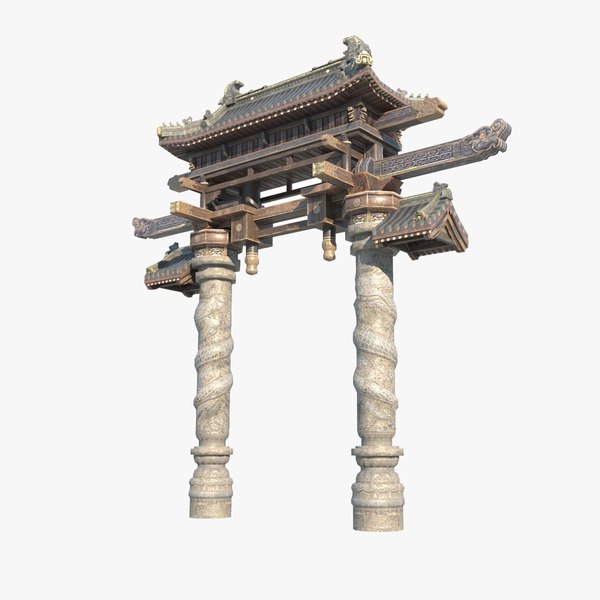 3D dragon column - TurboSquid 1290803