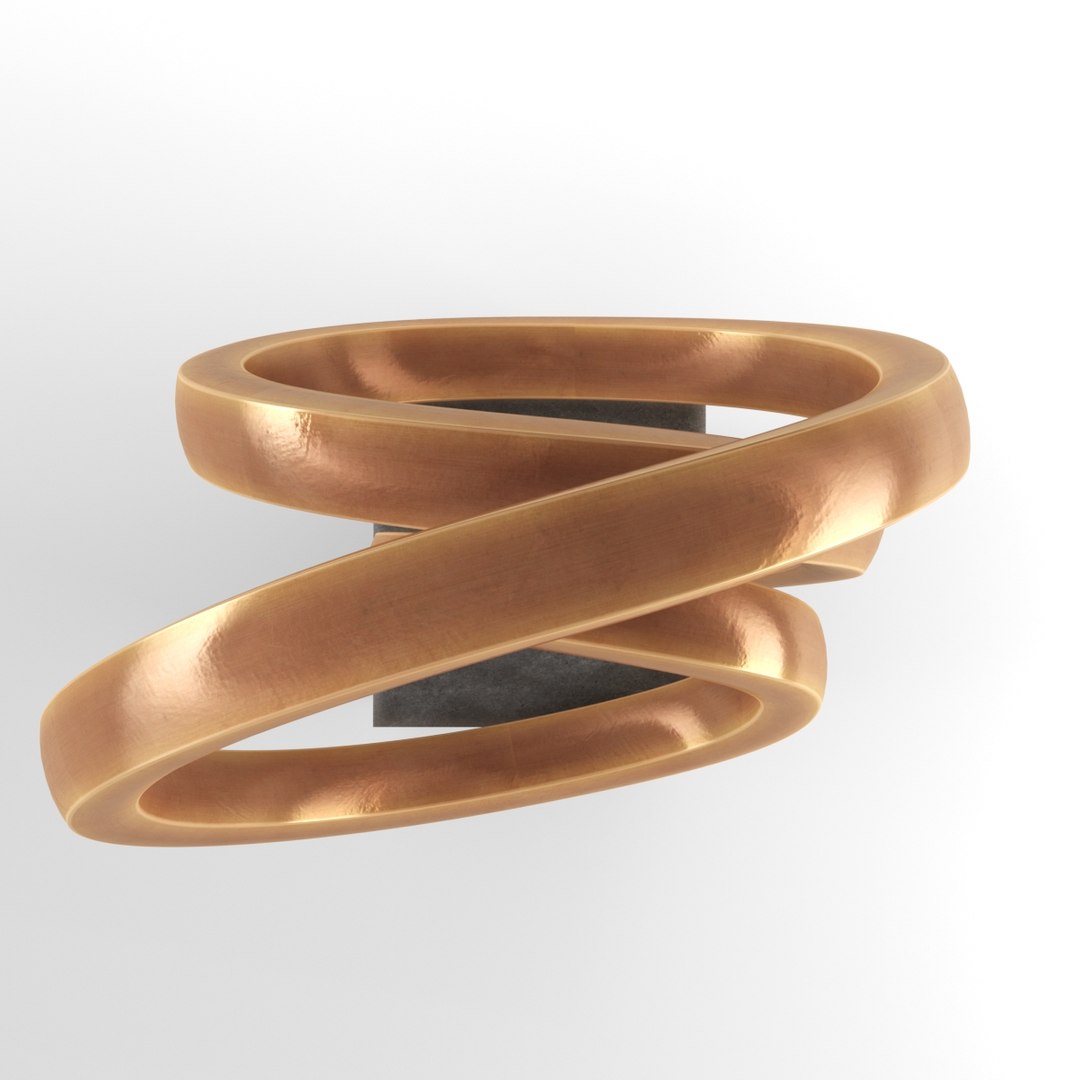 Modern decorative abstract bronze 3D - TurboSquid 1652393