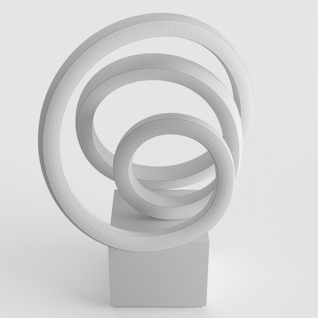 Modern decorative abstract bronze 3D - TurboSquid 1652393