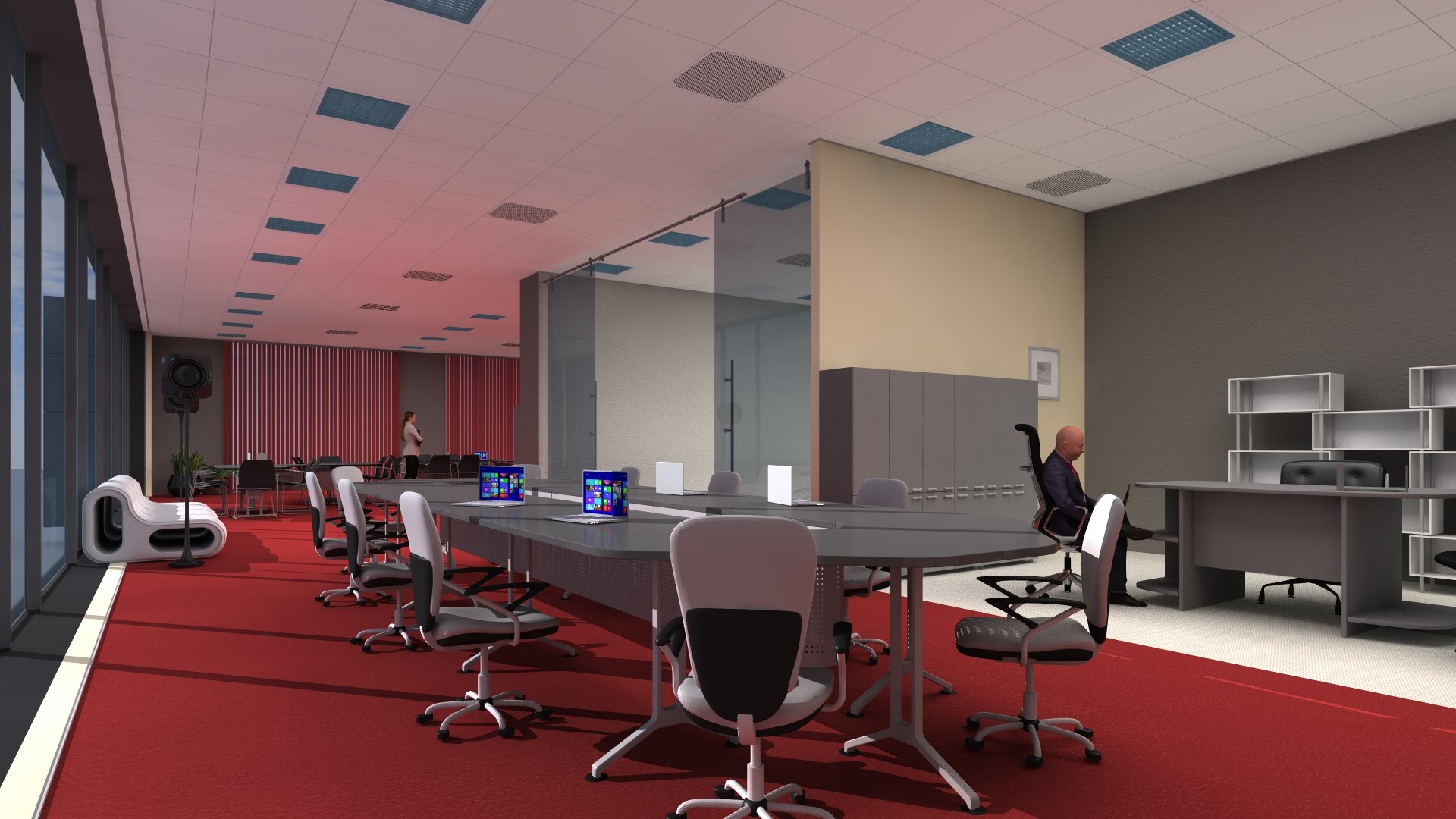 3D 3d-scenes - Office 04 Model - TurboSquid 1420317