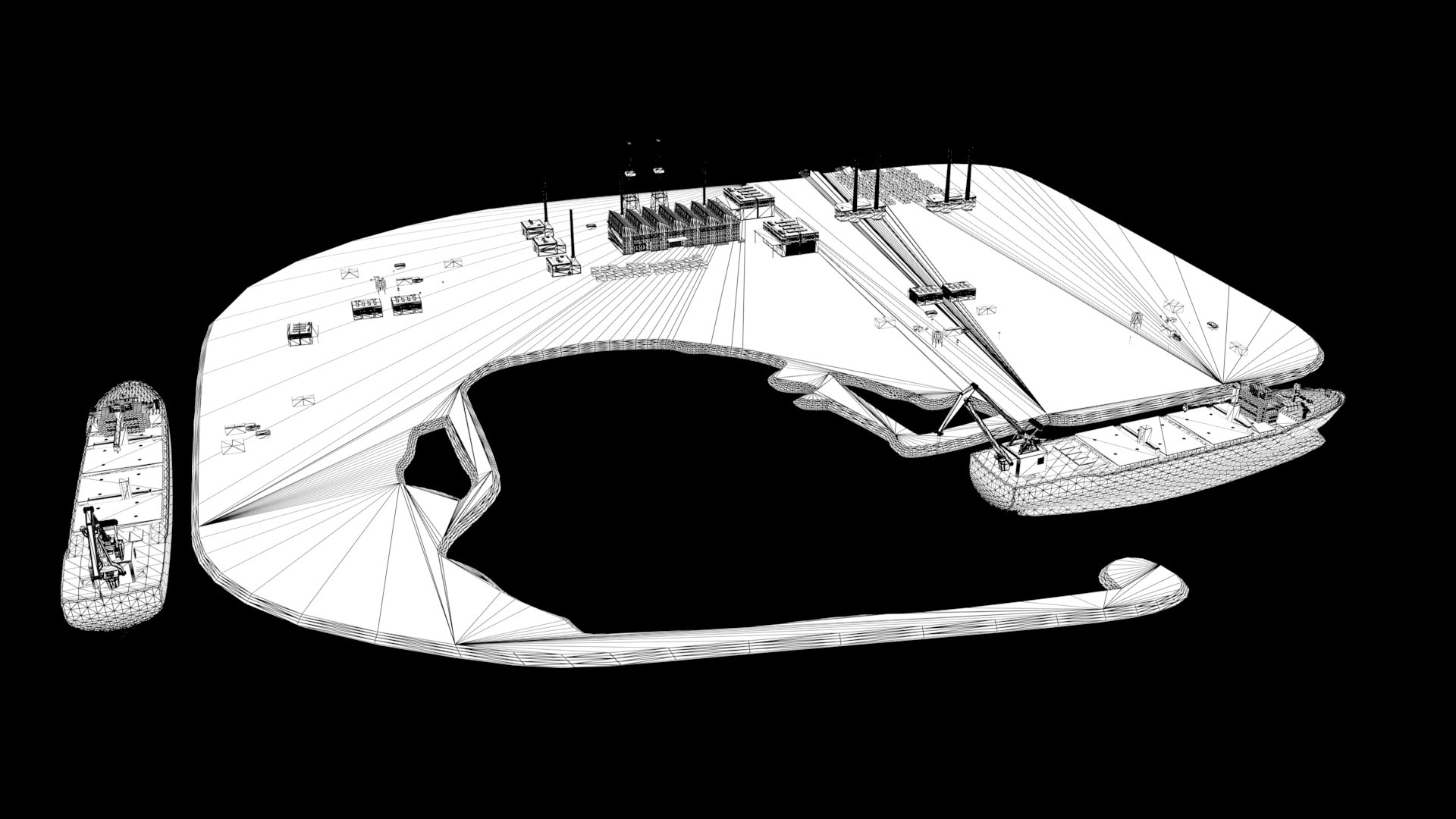 3D Upper Zakum Oil Field Second Largest Offshore Oilfield 3D Model ...