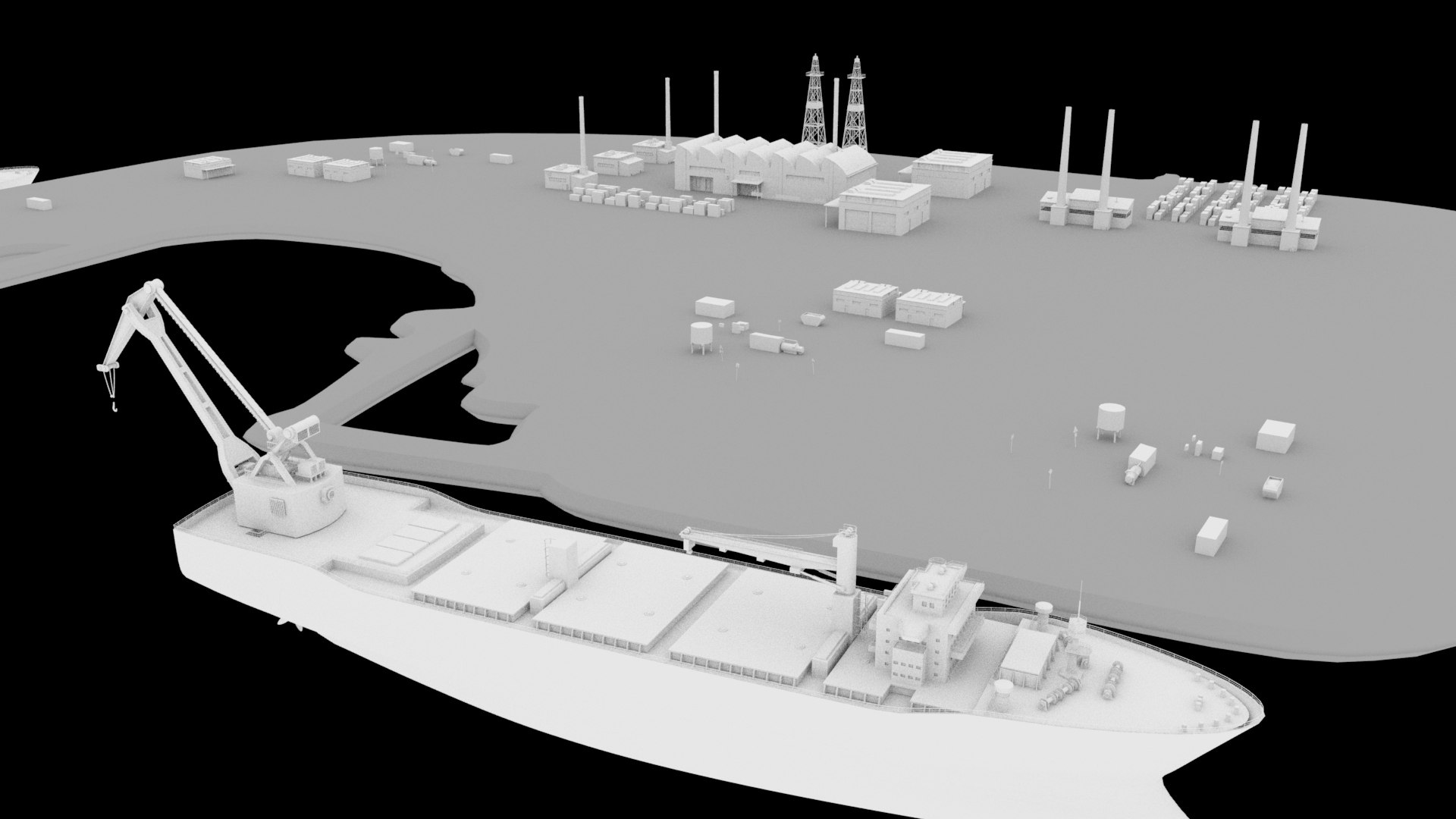 3D Upper Zakum Oil Field Second Largest Offshore Oilfield 3D Model ...