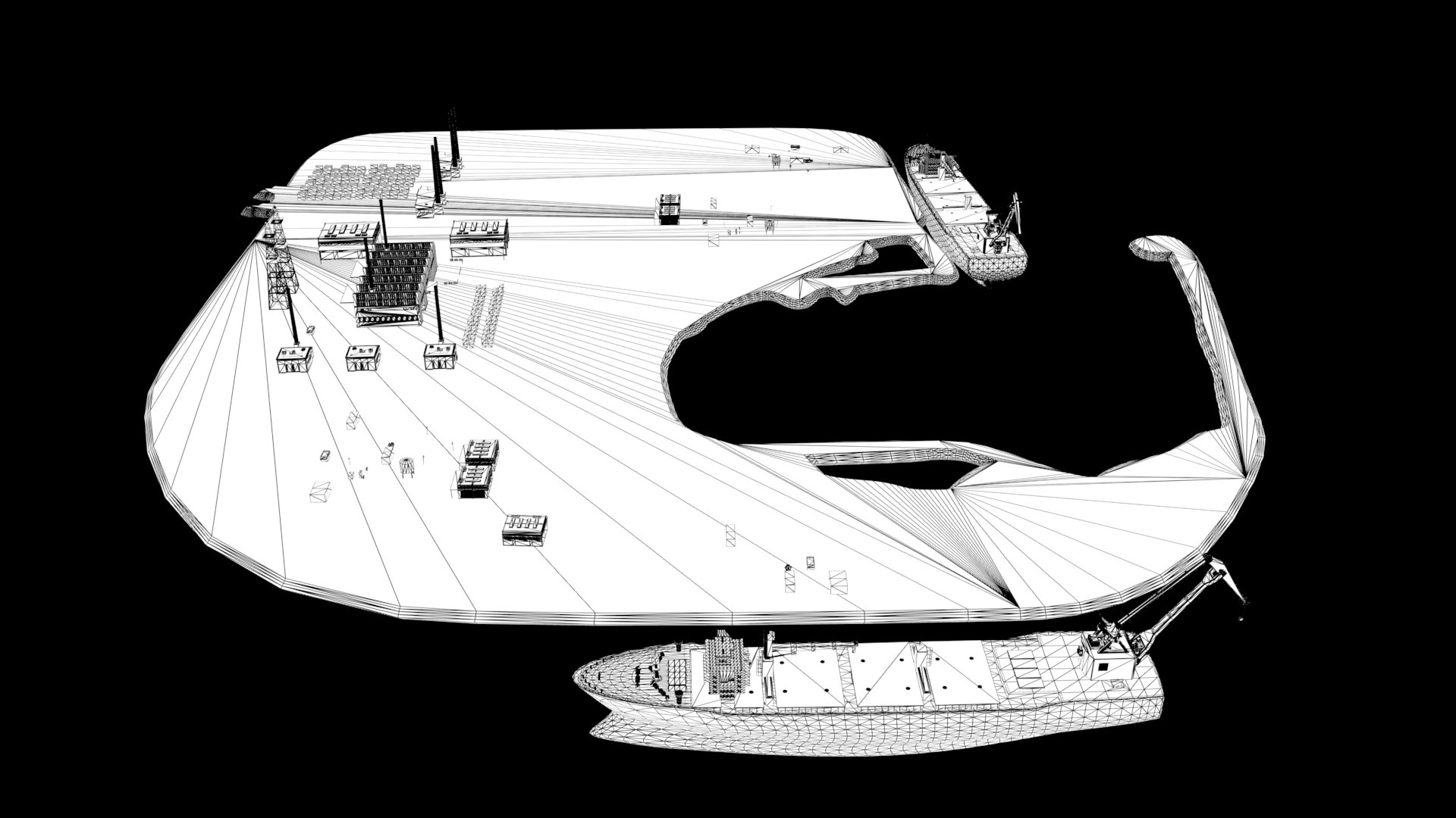 3D Upper Zakum Oil Field Second Largest Offshore Oilfield 3D Model ...