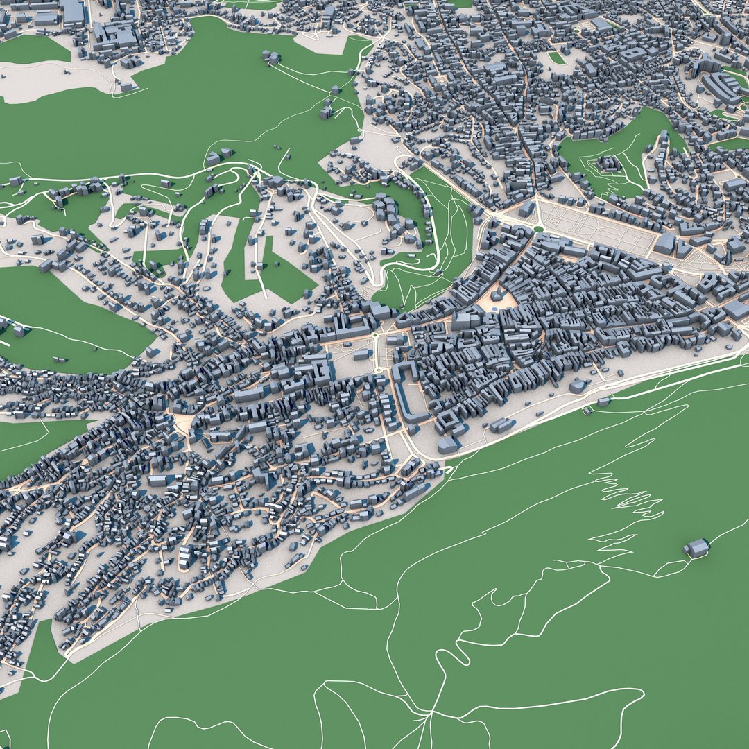 3D Brasov Romania Map - TurboSquid 2355419
