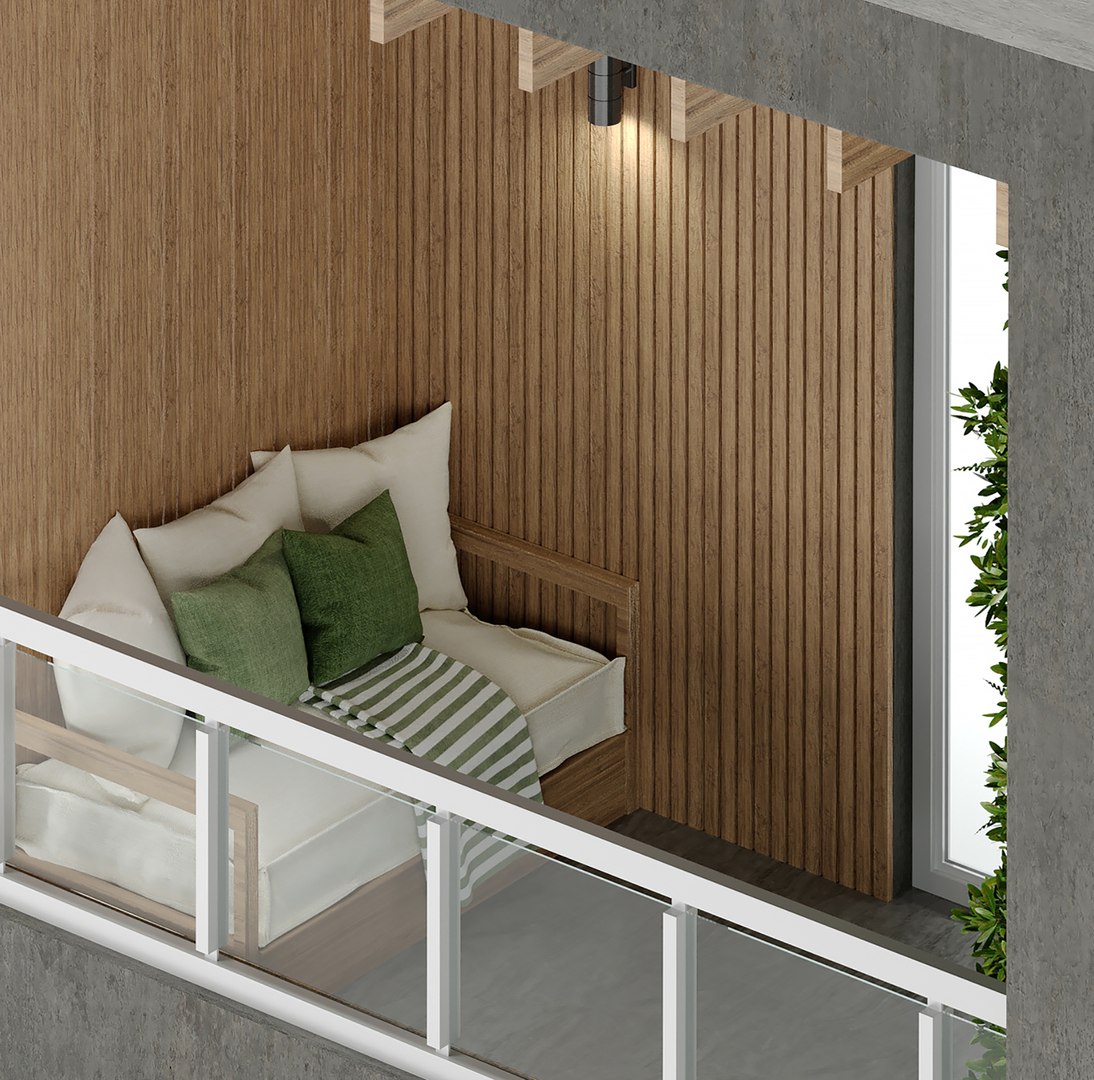 Apartment Modern Balcony 01 3D Model - TurboSquid 2009446