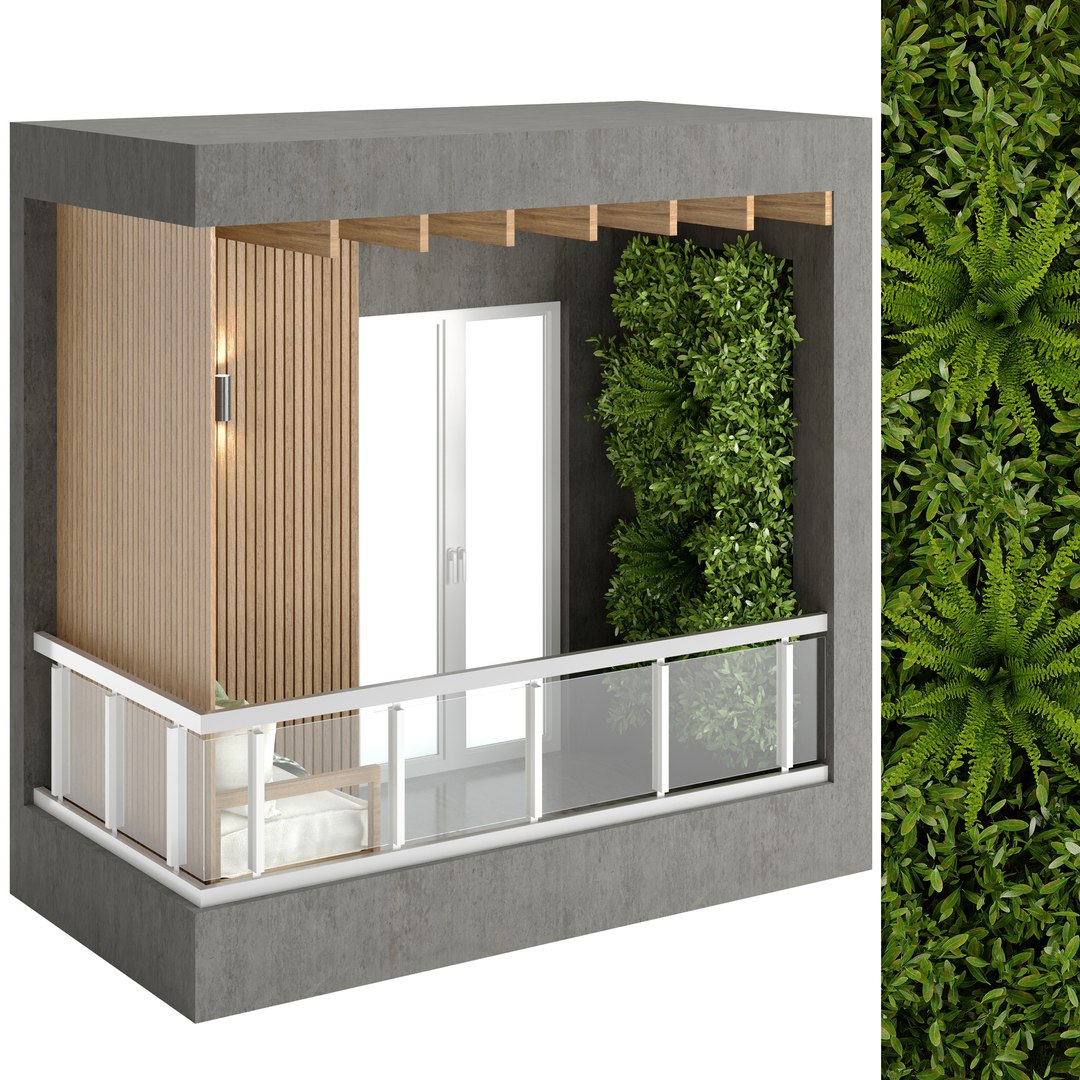 Apartment Modern Balcony 01 3D Model - TurboSquid 2009446