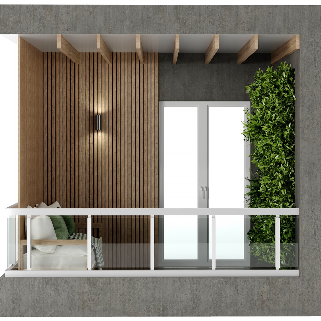 Apartment Modern Balcony 01 3D Model - TurboSquid 2009446
