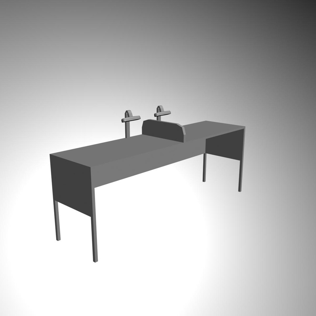 Library Table Lamp 3d 3ds