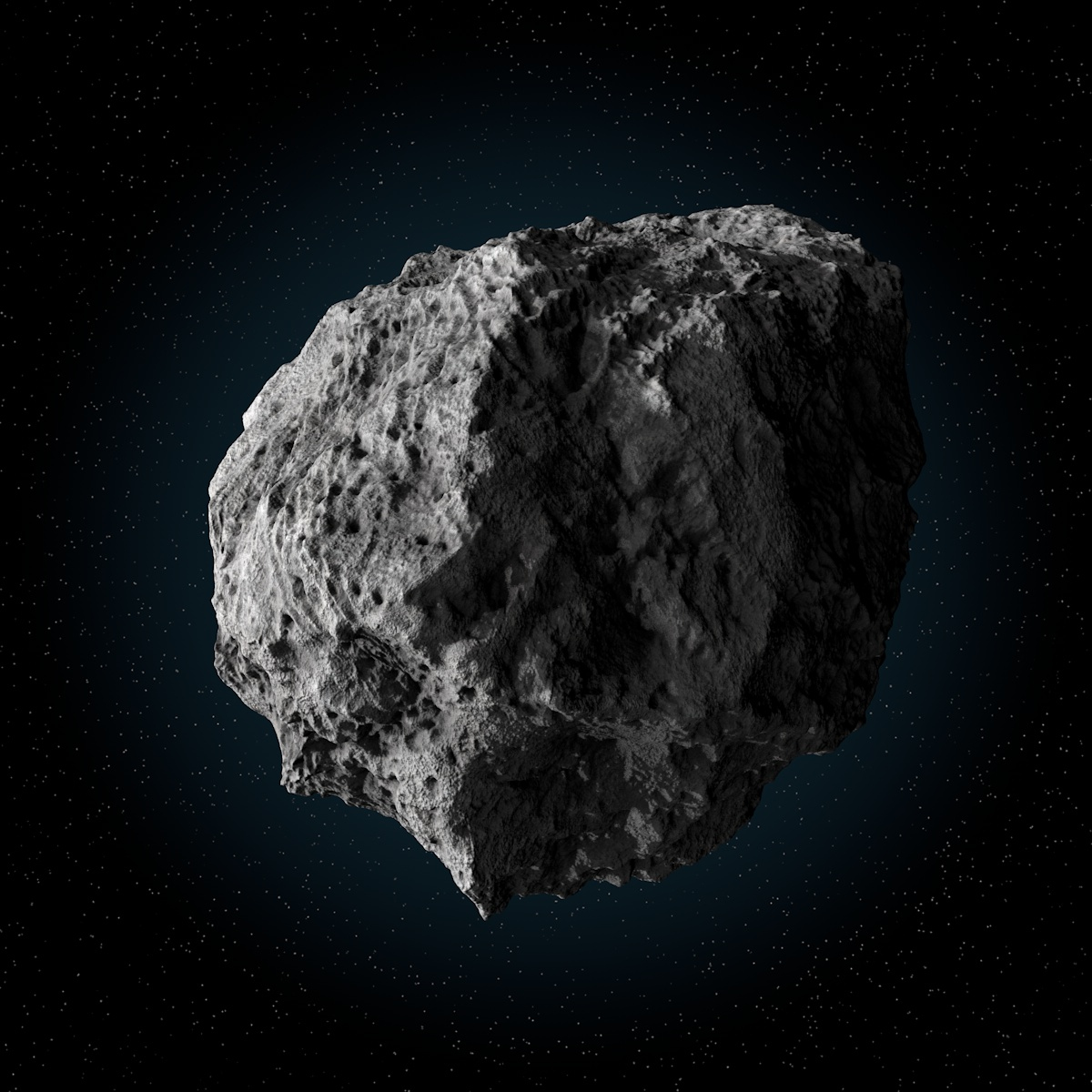 3d model asteroid meteoroid rock