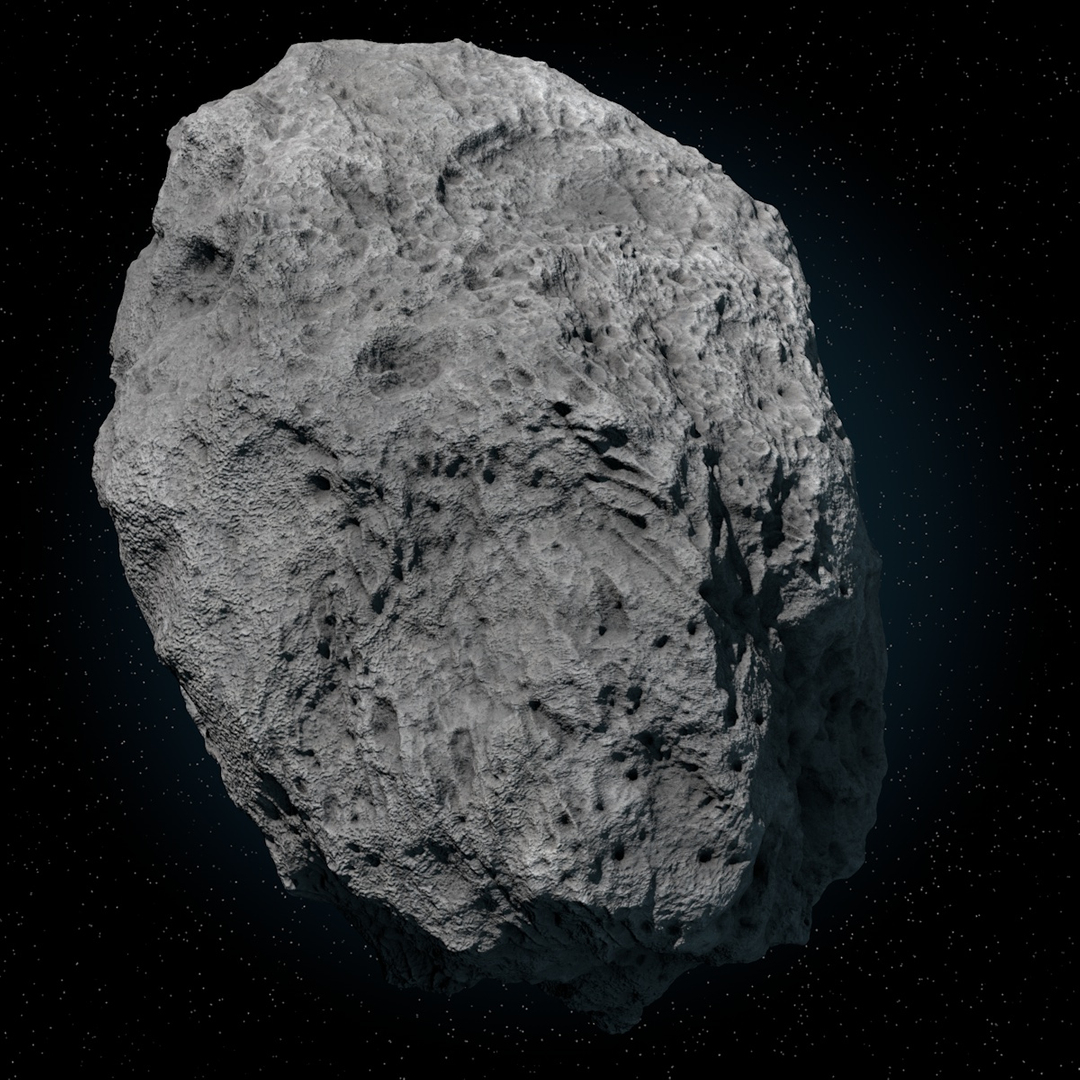 3d model asteroid meteoroid rock
