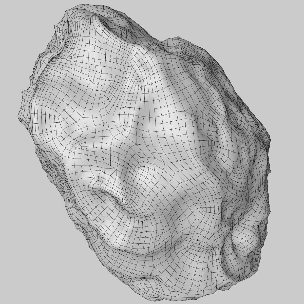 3d model asteroid meteoroid rock