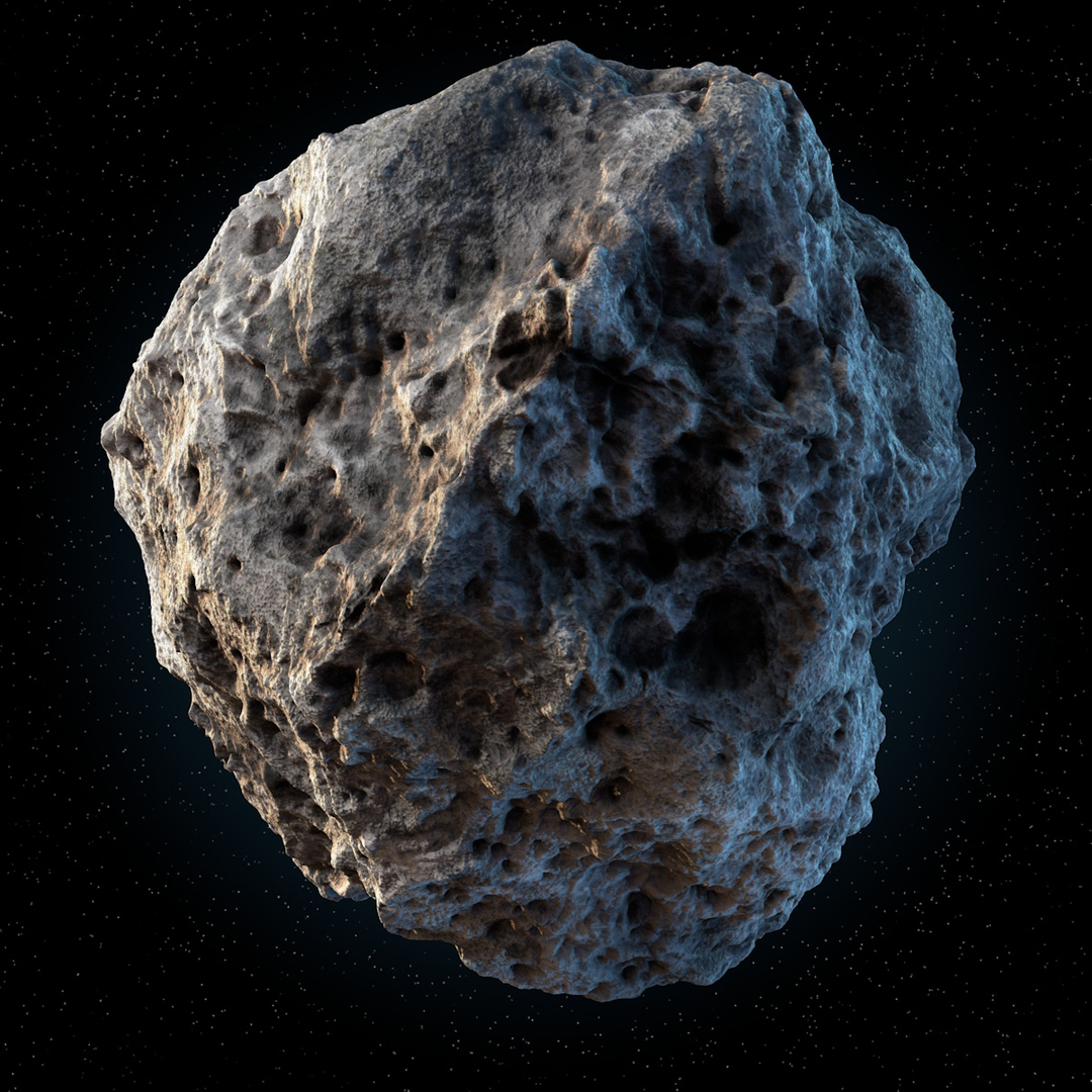 3d model asteroid meteoroid rock