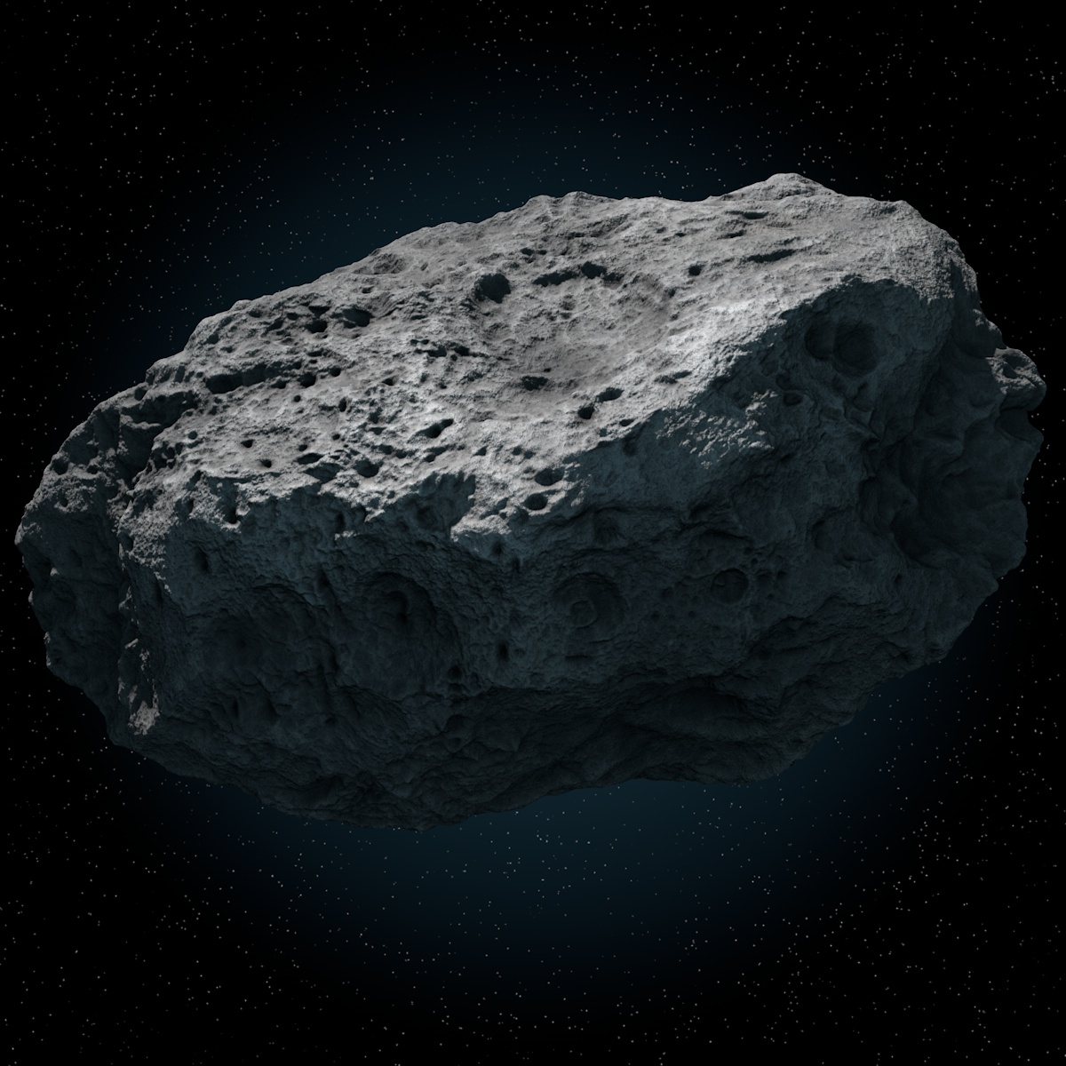 3d model asteroid meteoroid rock