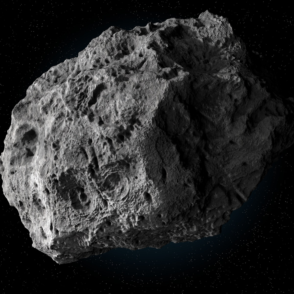 3d model asteroid meteoroid rock