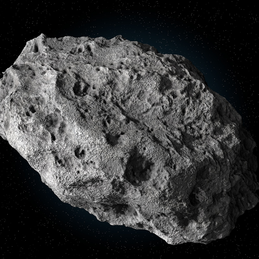 3d model asteroid meteoroid rock