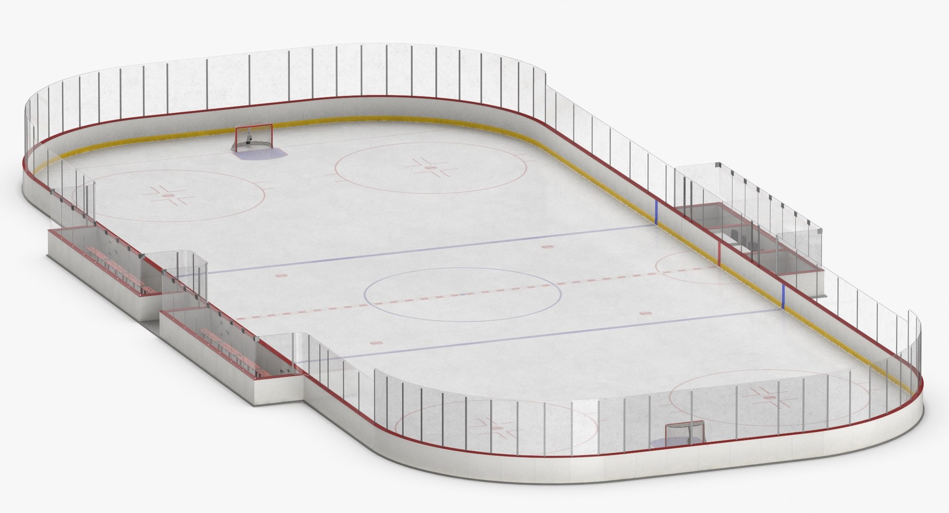 Ice Hockey Rink 3D Model - TurboSquid 1521724