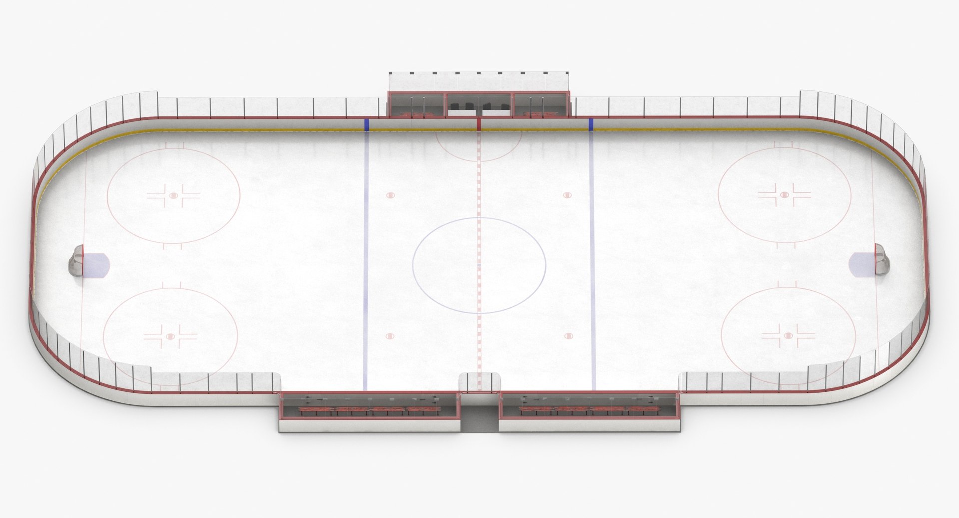 Ice Hockey Rink 3D Model - TurboSquid 1521724