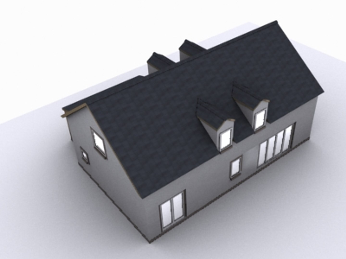 3d House Detached Model