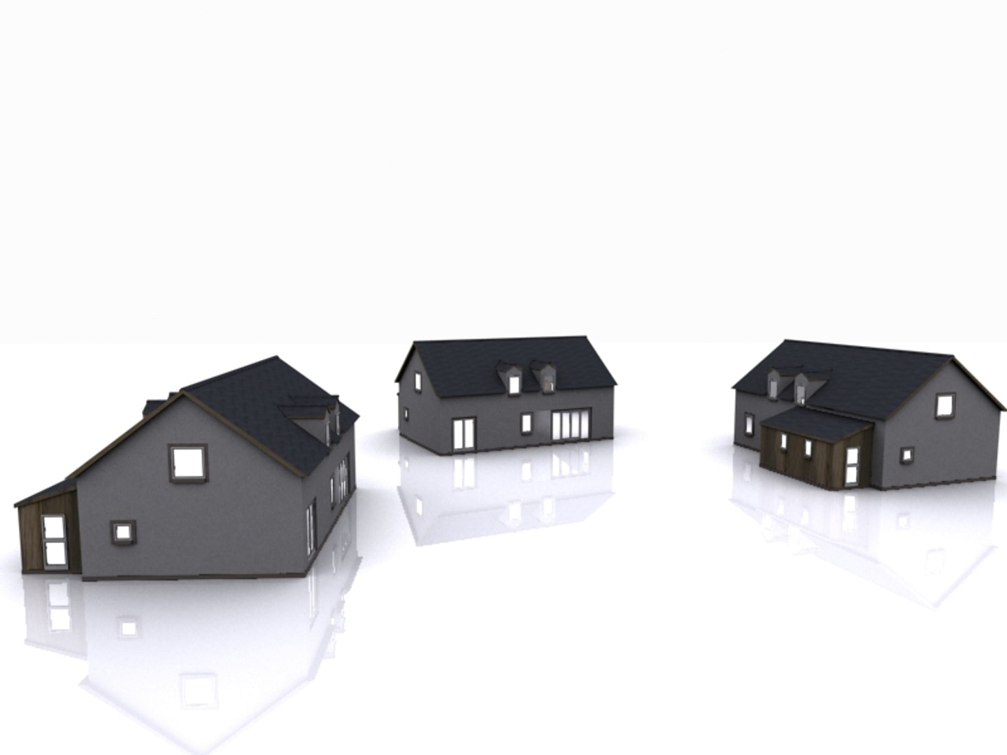 3d House Detached Model