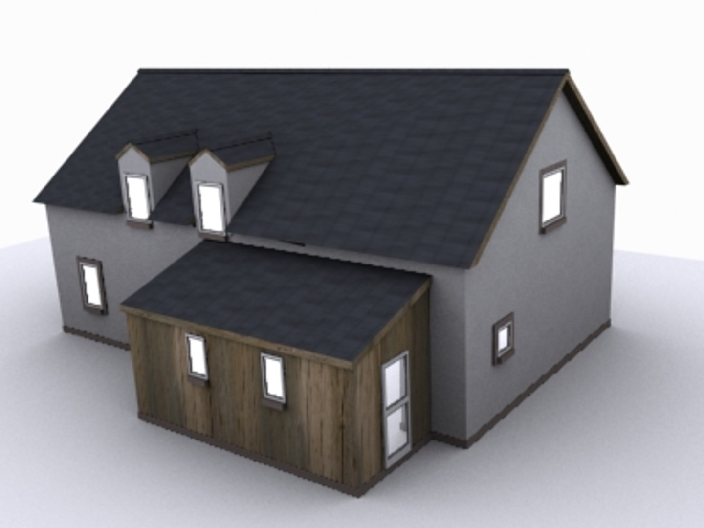 3d House Detached Model