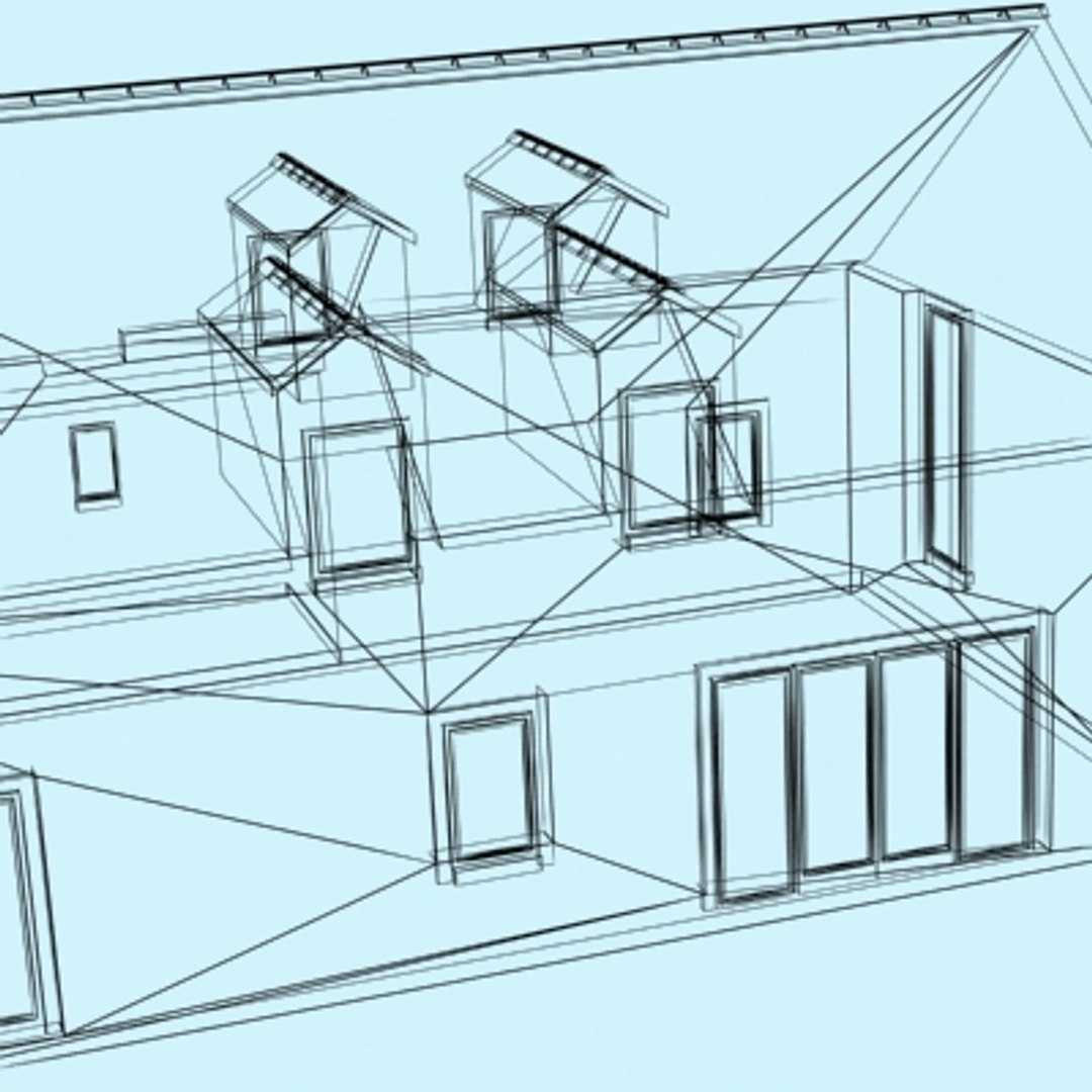 3d House Detached Model