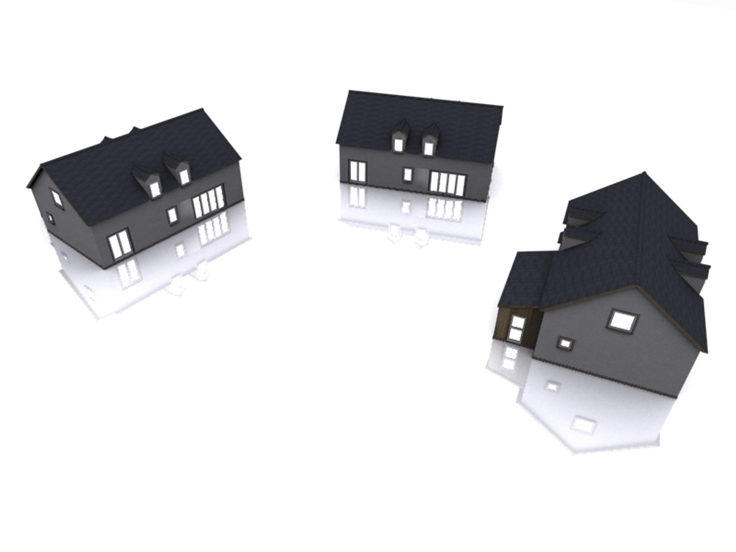3d House Detached Model