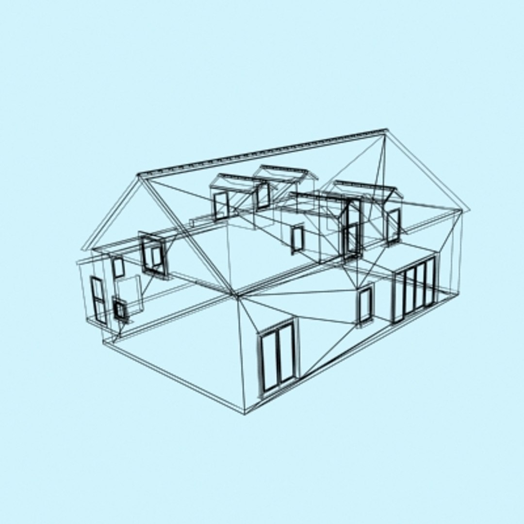 3d House Detached Model