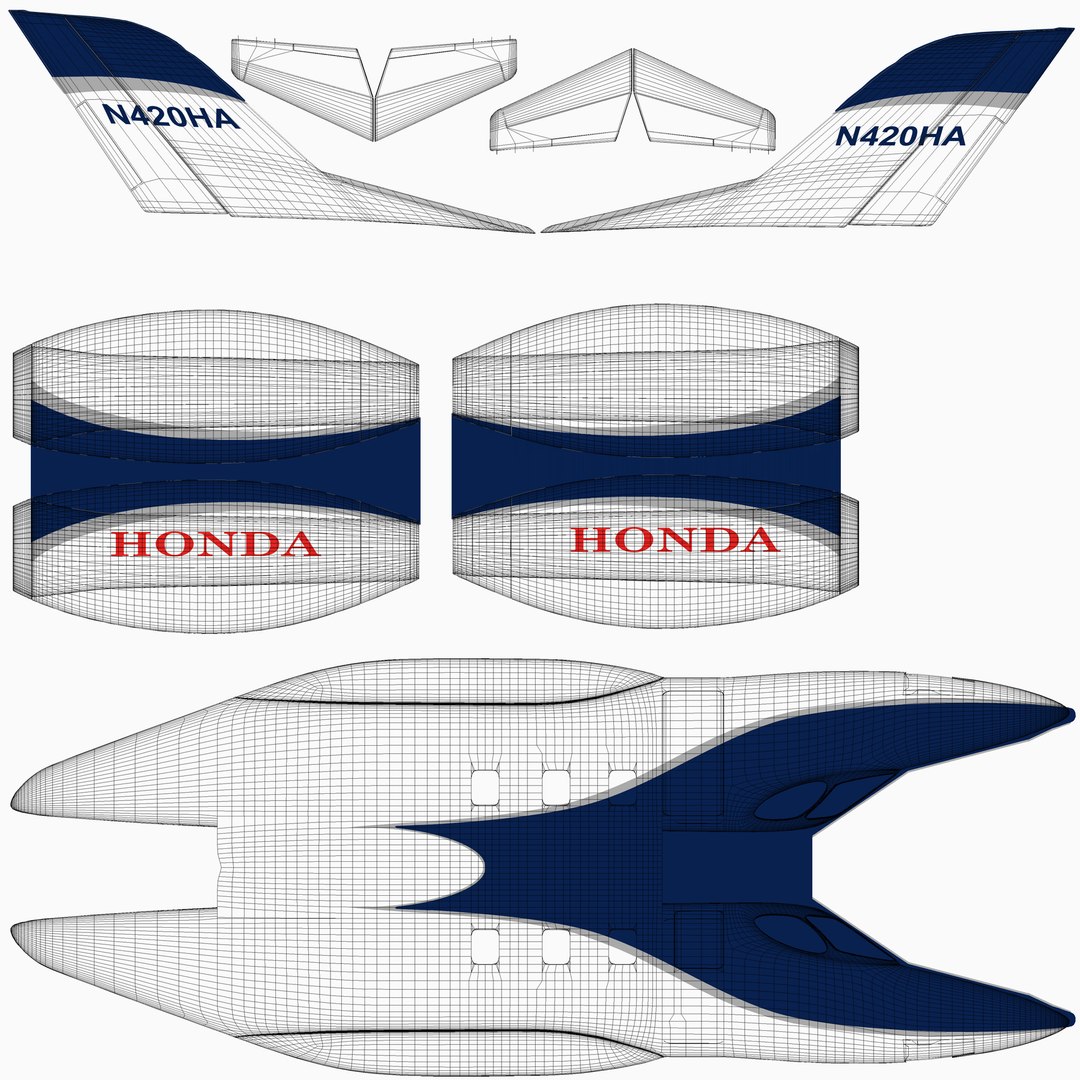 3d Model Business Jet Hondajet Ha-420