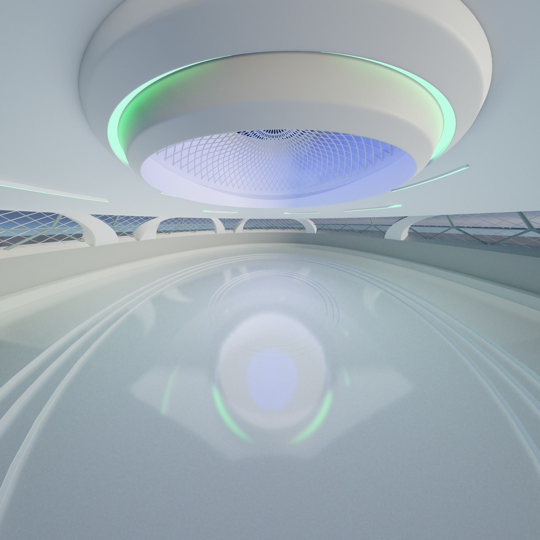 Sci Fi Futuristic Exhibition Interior 3D 3D - TurboSquid 2315953