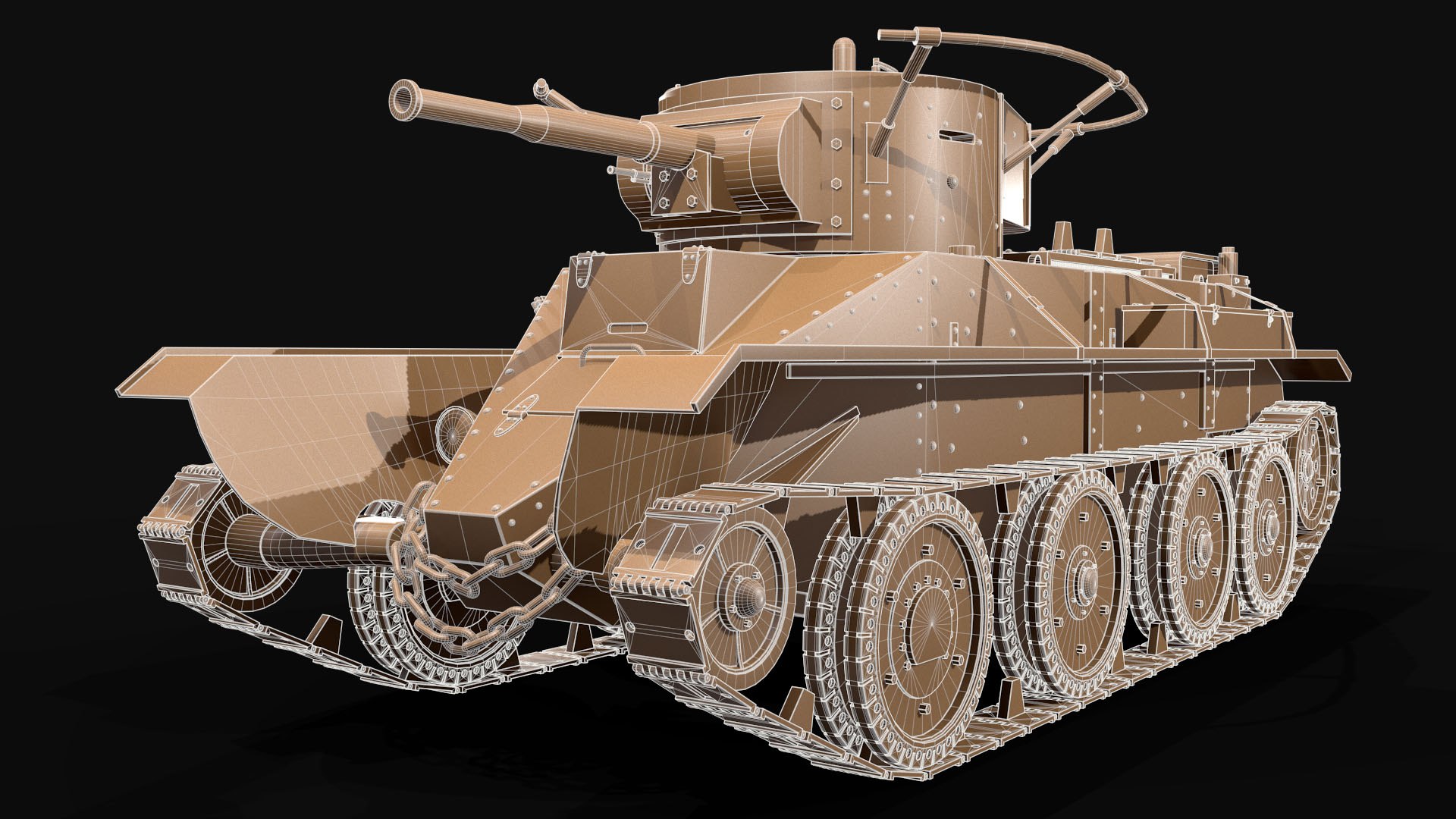 3D Russian BT-5 Cavalry Tank-Clay Version Model - TurboSquid 2077310