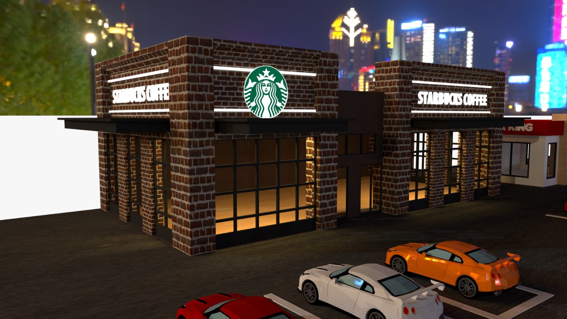 modèle 3D de STARBUCKS CAFE DIORAMA 1 64 DIECAST HOTWHEELS - TurboSquid ...