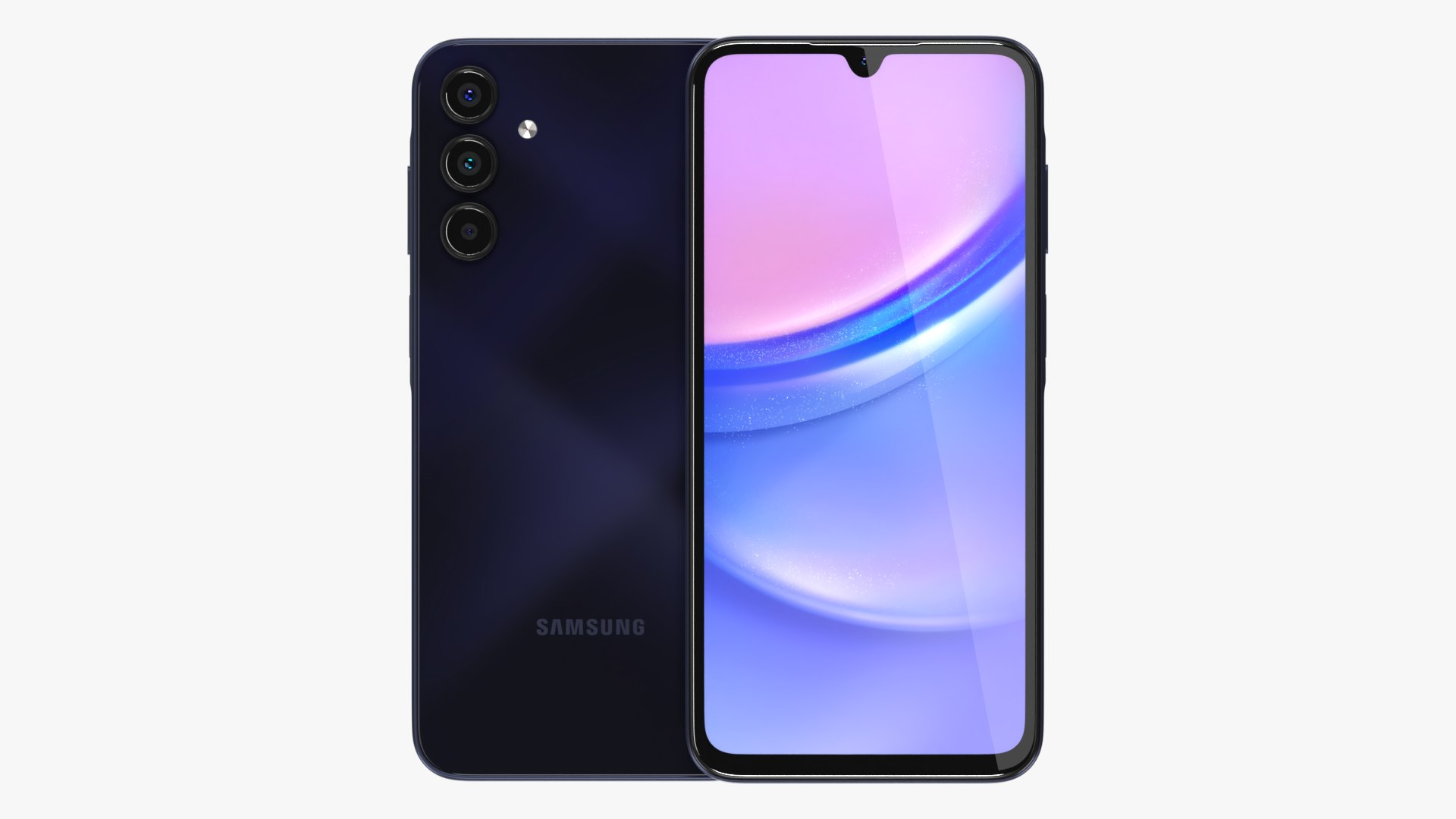 3D model Samsung Galaxy A15 Blue Black - TurboSquid 2176073