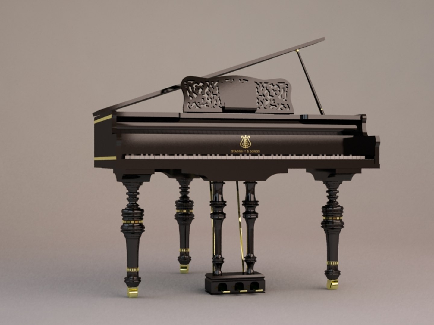3d Piano Model