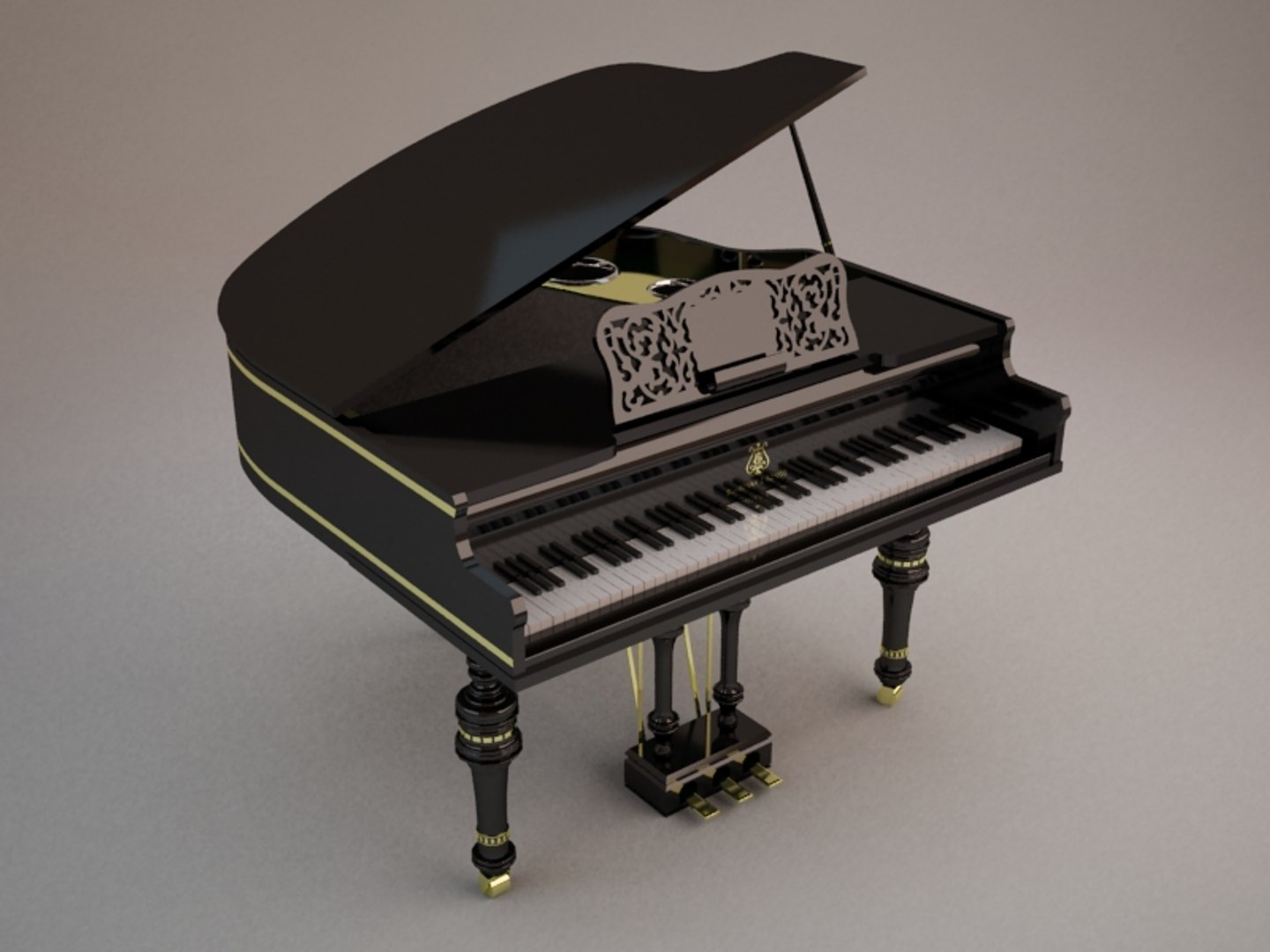 3d Piano Model