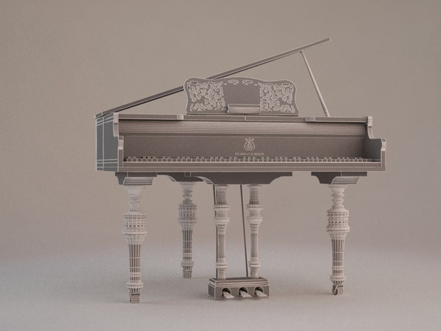 3d Piano Model