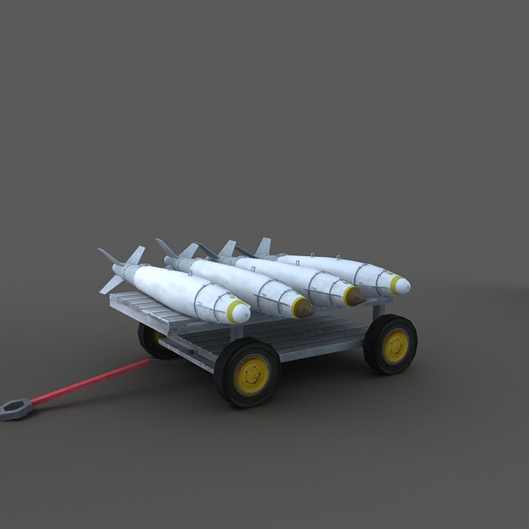 Missile Cart 3d Model