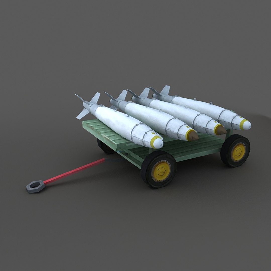 Missile Cart 3d Model