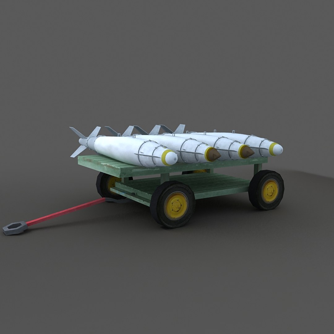Missile Cart 3d Model