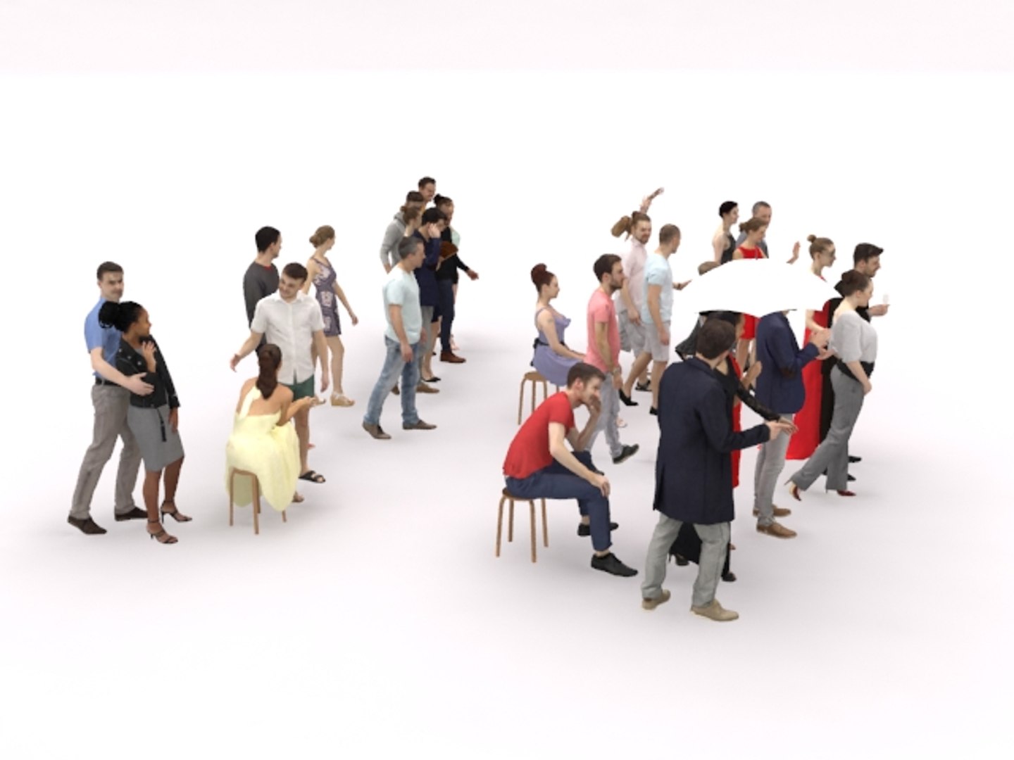 Scanned People Casual Polygons 3D - TurboSquid 1558654